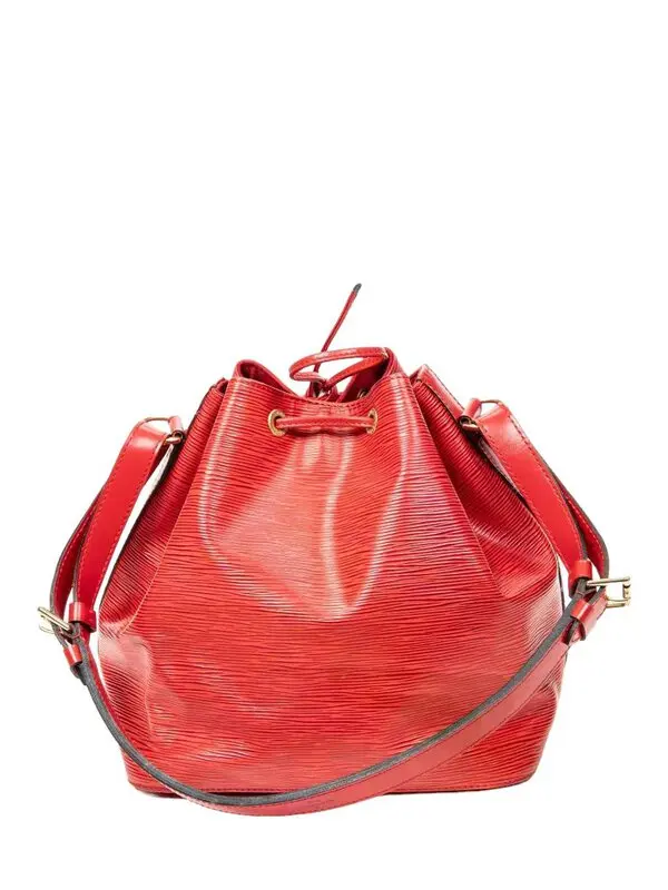 LOUIS VUITTON 1995 Noe Pm Drawstring Bucket Bag - Red