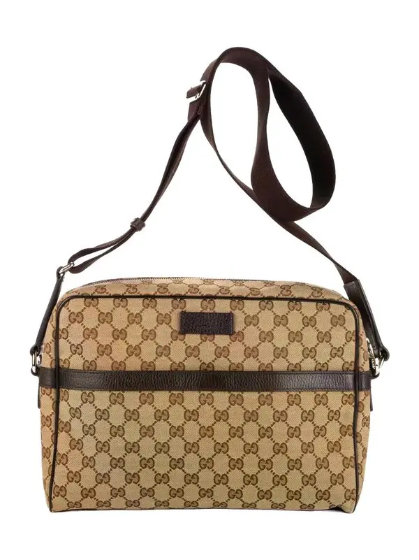Gucci Gg Canvas Messenger Bag - Neutrals
