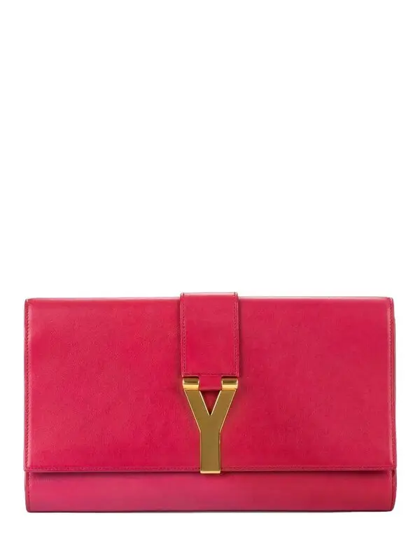 Saint Laurent Classic Y Line Clutch Bag - Pink