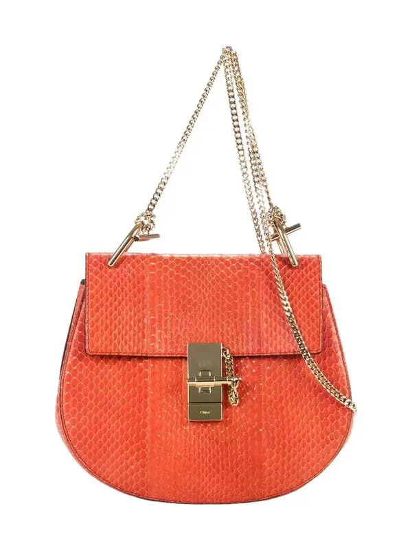 Chloé Small Drew Shoulder Bag - Orange