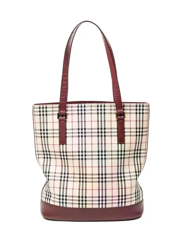 Burberry Check-patterned Tote Bag - Neutrals
