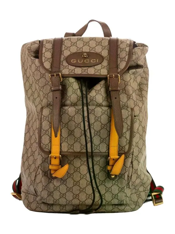Gucci Gg Pattern Backpack - Neutrals