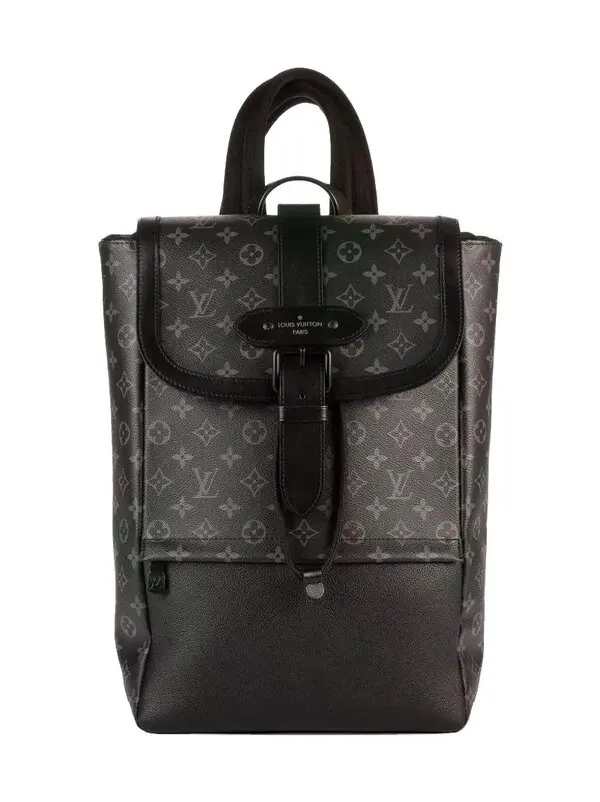 LOUIS VUITTON Monogram Pattern Backpack - Black