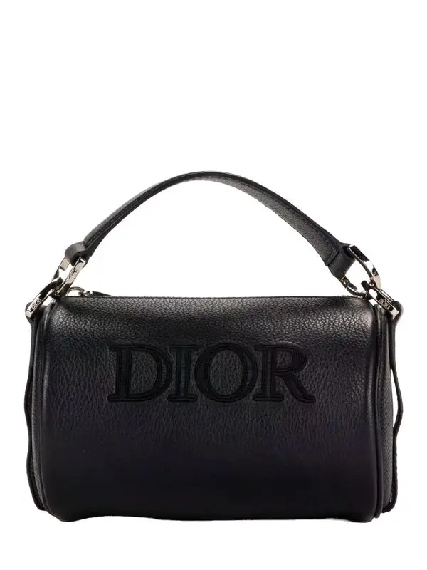 Dior Mini Logo-detail Barrel Bag - Blue