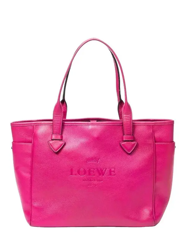 Loewe Leather Tote Bag - Pink
