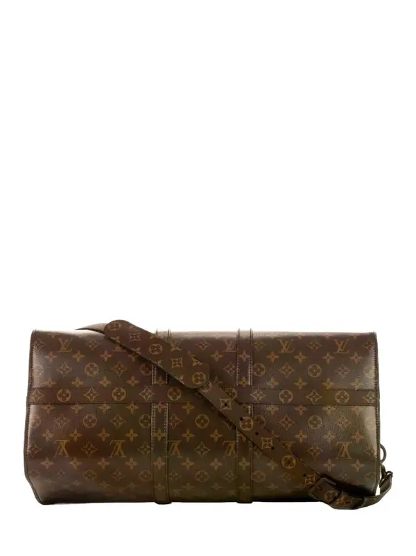LOUIS VUITTON Nebula Keepall Bandouliere 50 Monogrammed Luggage - Brown