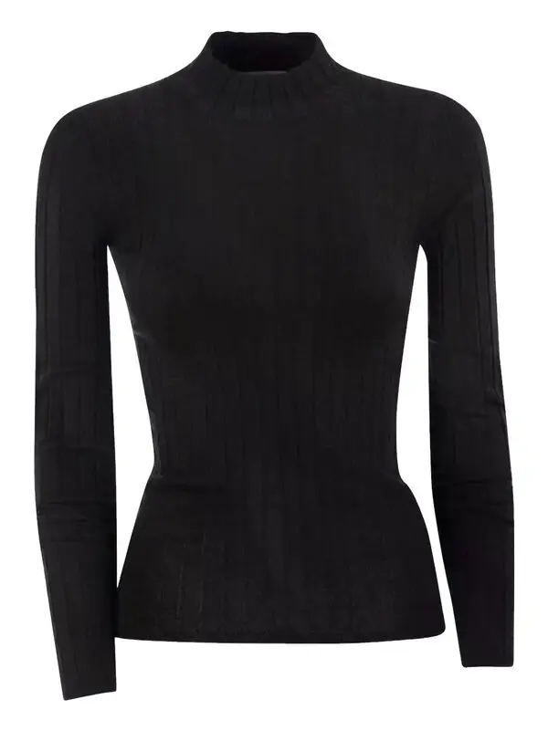Brunello Cucinelli High-neck Knitwear - Black