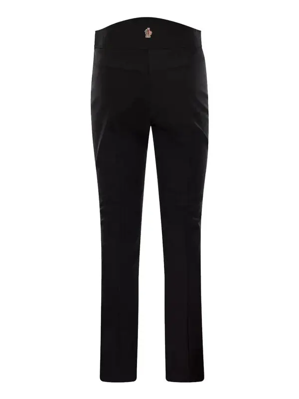 Moncler Zipped Twill Trousers - Black