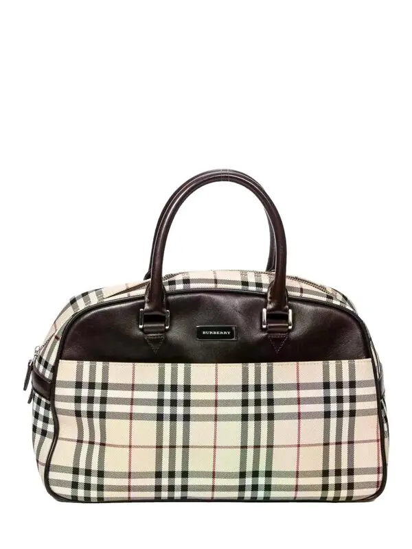 Burberry Small Boston Handbag - Neutrals