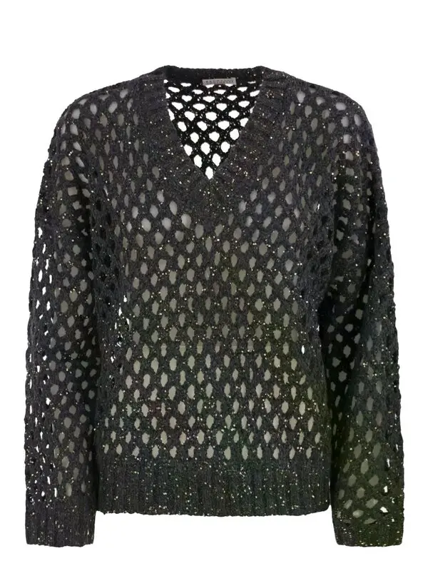 Brunello Cucinelli Sequin-embellished Sweater - Blue
