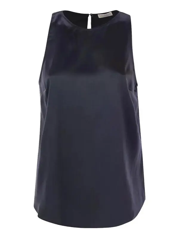 Brunello Cucinelli Sleeveless Blouse - Blue