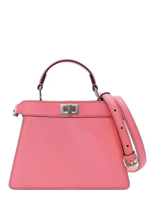 Fendi Petite Leather Peekaboo Iseeu Satchel - Pink