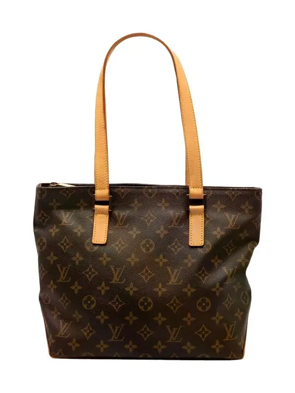LOUIS VUITTON 2002 Monogram Cabas Piano Tote - Brown
