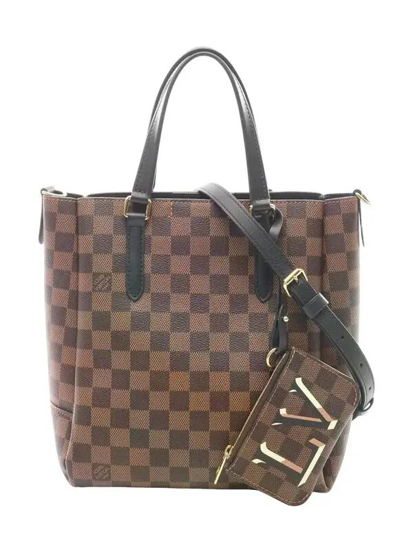 LOUIS VUITTON Damier Ebene Belmont Pm Satchel - Brown