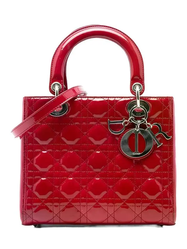 Dior 2012 Medium Lady Satchel - Red