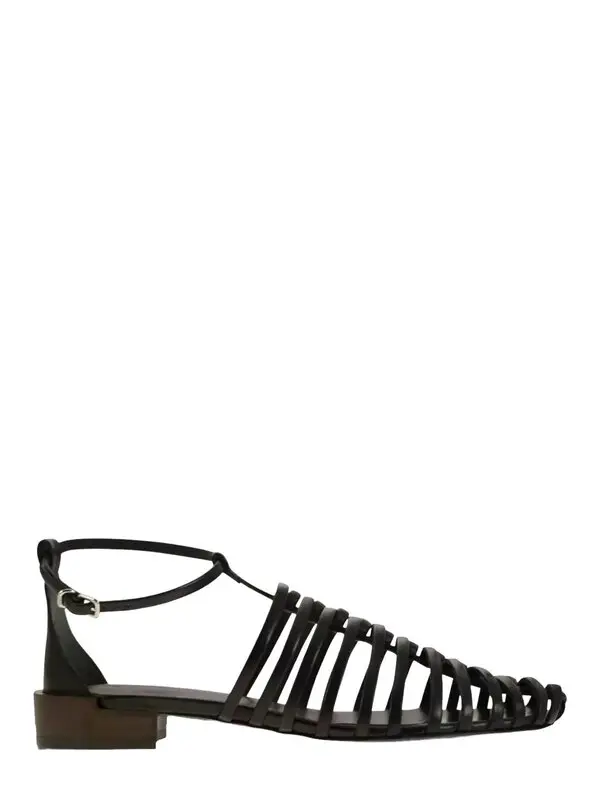 TOD'S Leather Sandals - Black