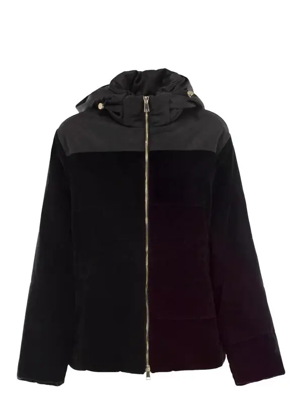 Fabiana Filippi Hooded Velvet Jacket - Black