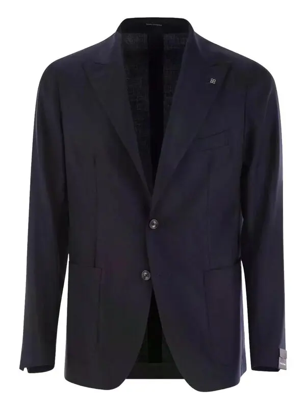Tagliatore Two-button Wool Blazer - Blue