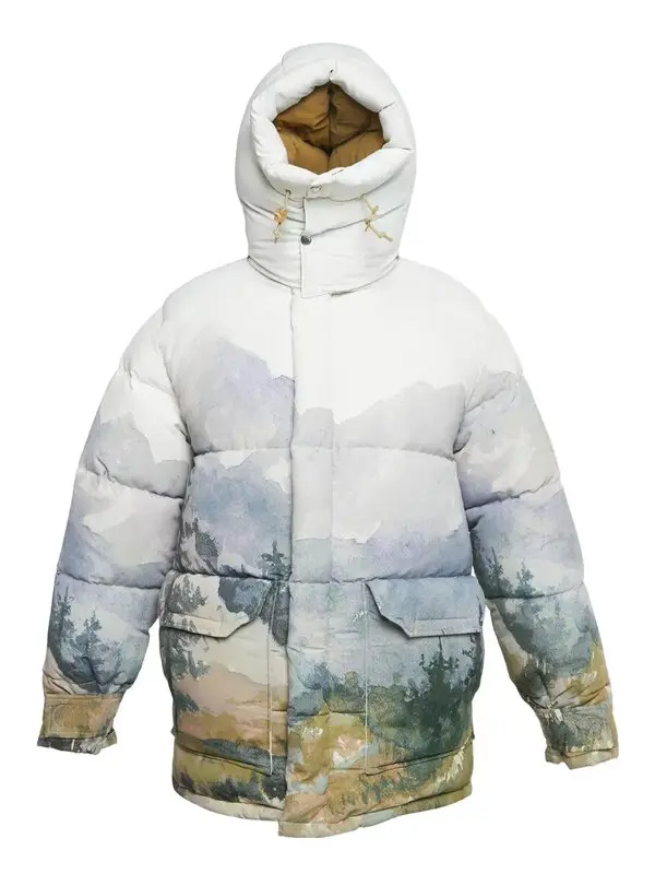 Gucci X The North Face Graphic-print Puffer Jacket - White
