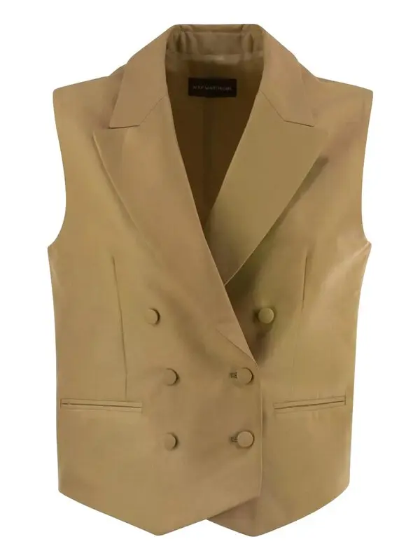 MVP WARDROBE Double-breasted Waistcoat - Neutrals