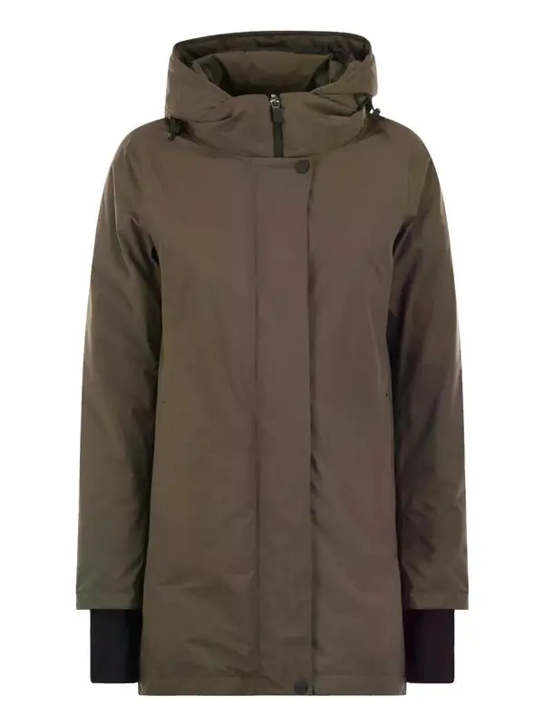 Herno Padded Jacket With Hood - Brown