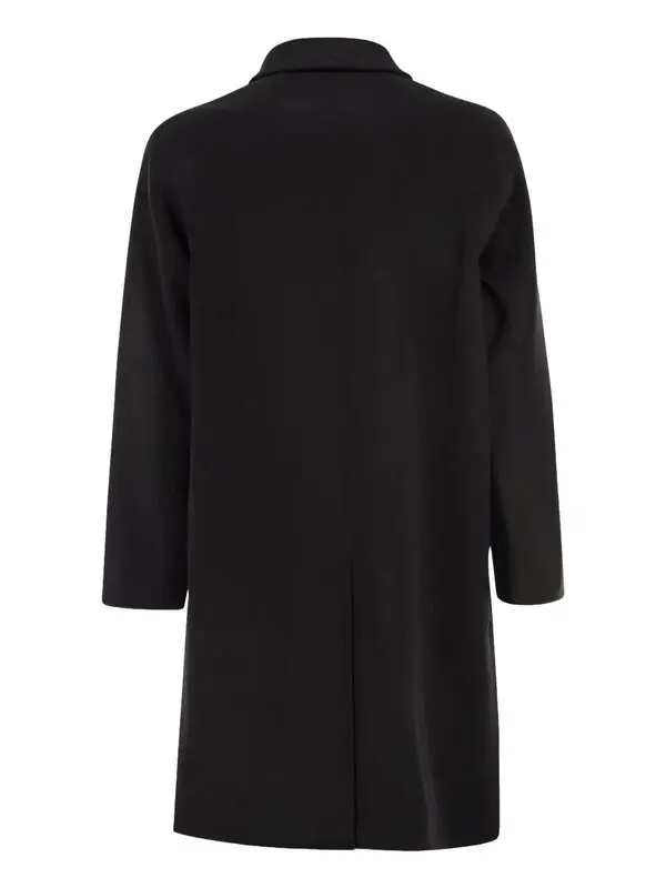 PALTO' Single-breasted Coat - Black