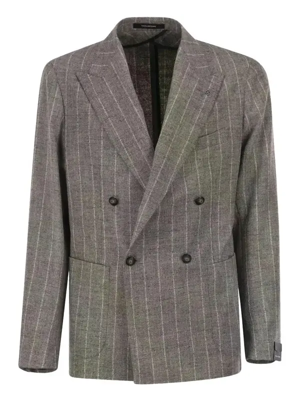 Tagliatore Pinstripe Blazer - Grey