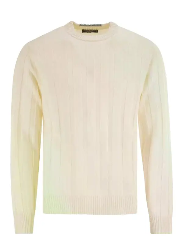 Peserico Ribbed-knit Crew-neck Jumper - Neutrals