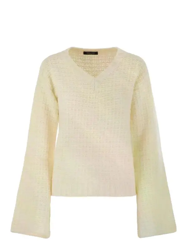 Fabiana Filippi Sequined V-neck Sweater - Neutrals