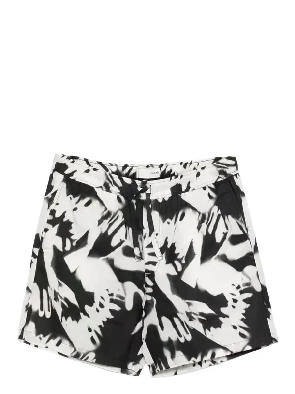 CIARAN Printed Deck Shorts - White