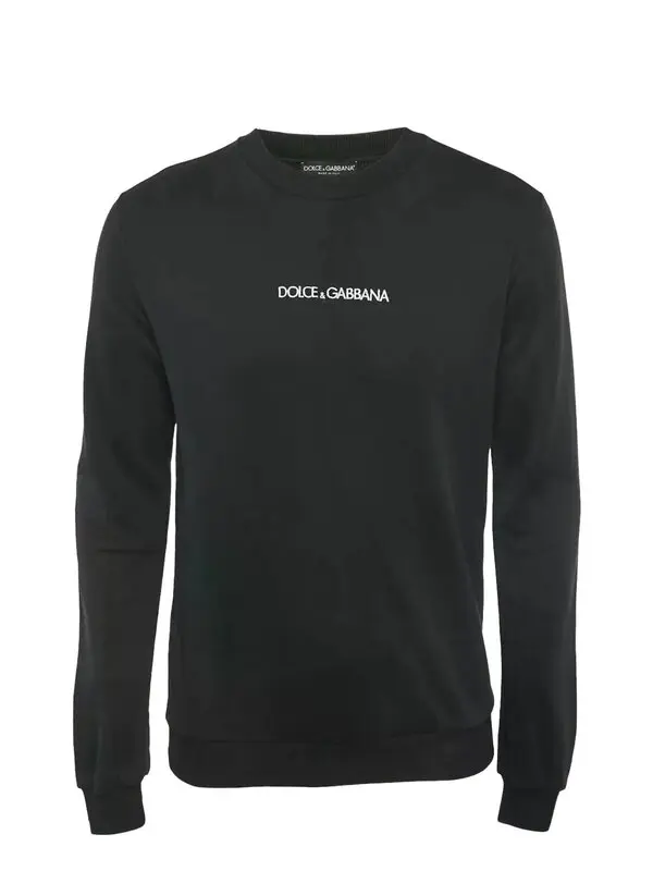 Dolce & Gabbana Logo-embroidered Sweatshirt - Black