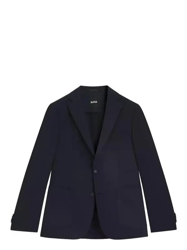 BOSS Hanry Buttoned Blazer - Blue