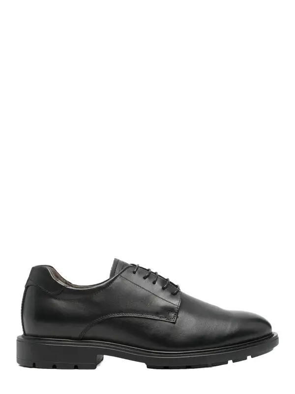NEROGIARDINI Lace-up Leather Derby Shoes - Black