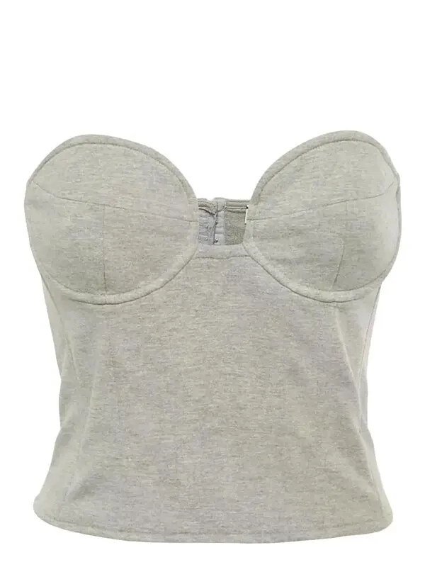 Magda Butrym Strapless Structured Top - Grey