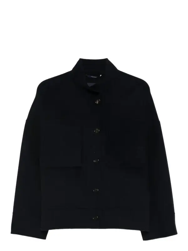 Max Mara Renna Button Jacket - Black