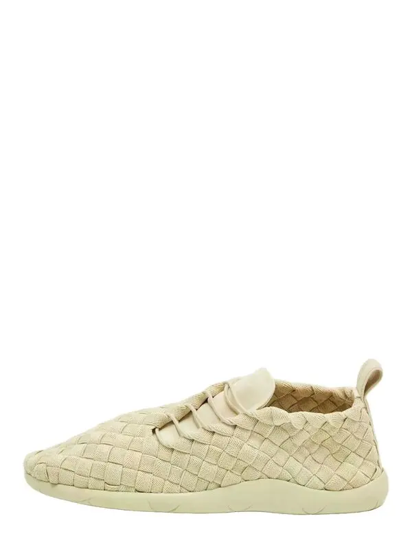 Bottega Veneta Intercciato Pattern Sneakers - Neutrals