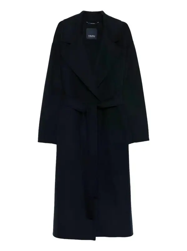 Max Mara Hobby Belted Coat - Blue