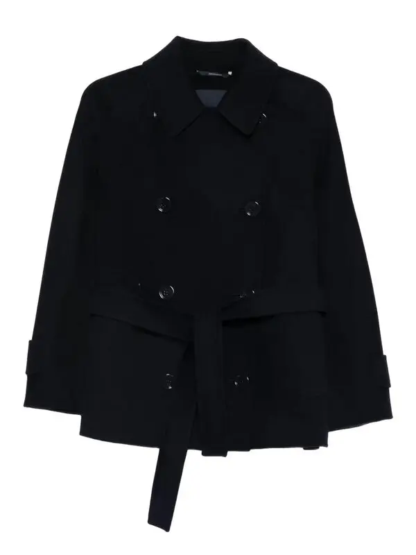 Max Mara Louise Double-breasted Coat - Black