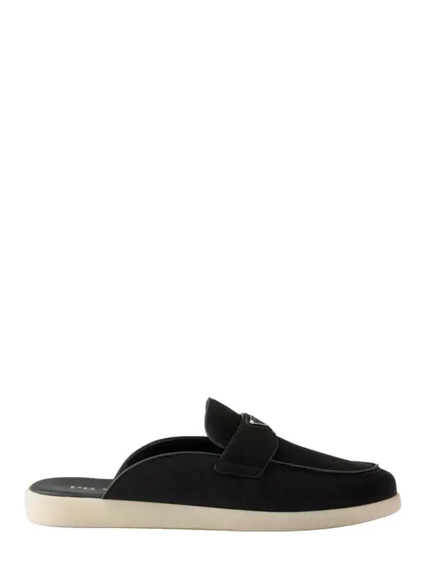 Prada Band-logo Mules - Black