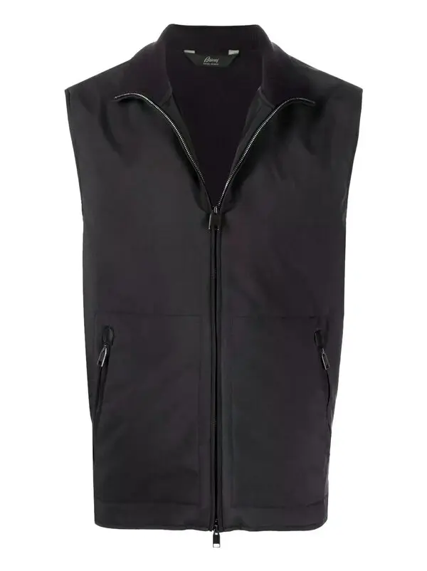 Brioni Zipped Gilet Jacket - Blue