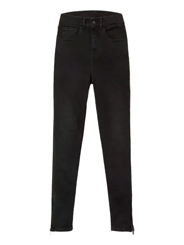 TWINSET Five-pocket Zip Jeans - Black