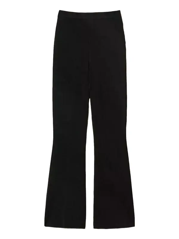 TWINSET Flared Knitted Trousers - Black