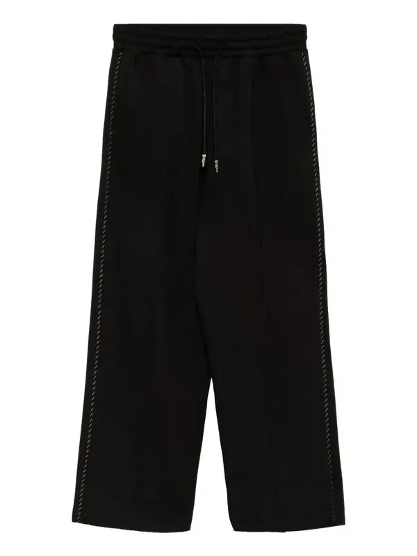 FIVE CM Logo-patch Trousers - Black