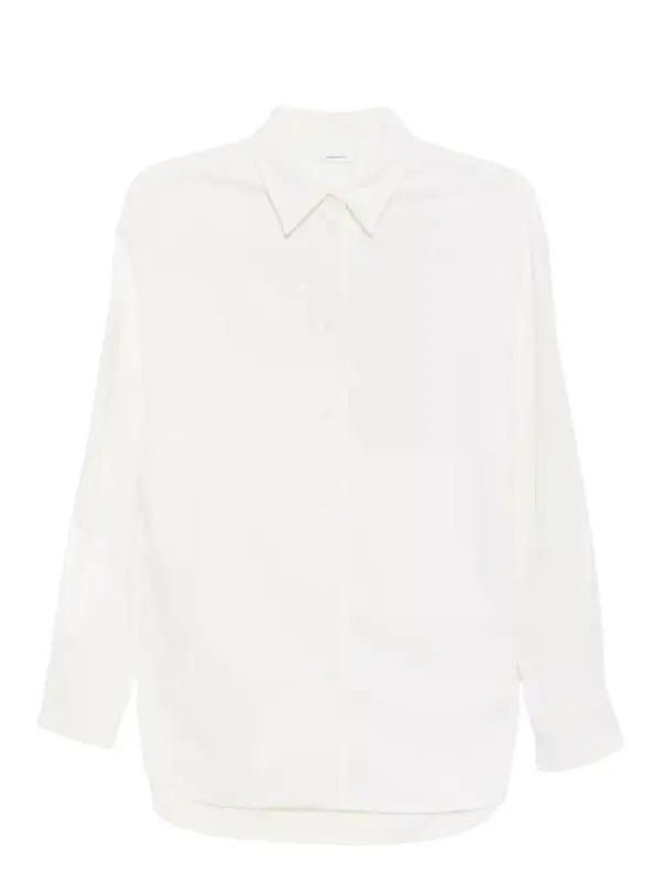 FERRAGAMO Long-sleeve Button-up Shirt - Neutrals