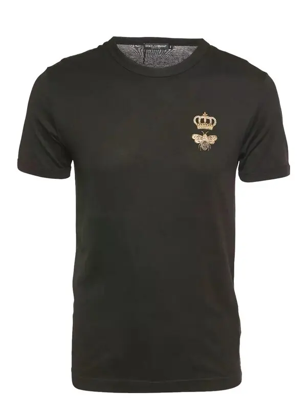 Dolce & Gabbana Embroidered T-shirt - Black