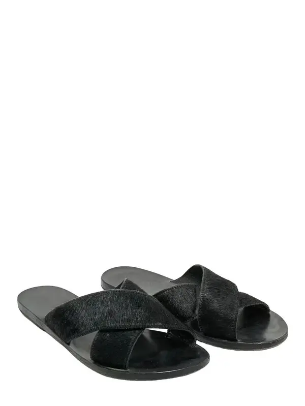ANCIENT GREEK SANDALS Crossover-strap Sandals - Black