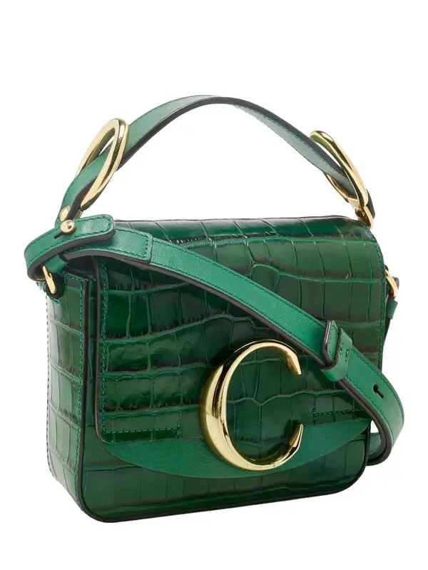Chloé Mini C Tote Bag - Green