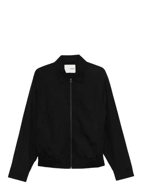 CIARAN Zip-fastening Lightweight Jacket - Black