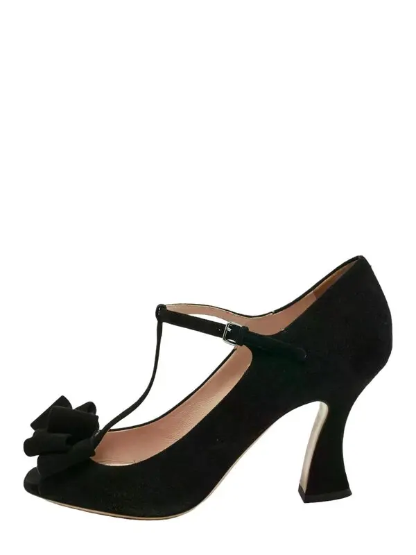 Miu Miu Bow-detail Pumps - Black