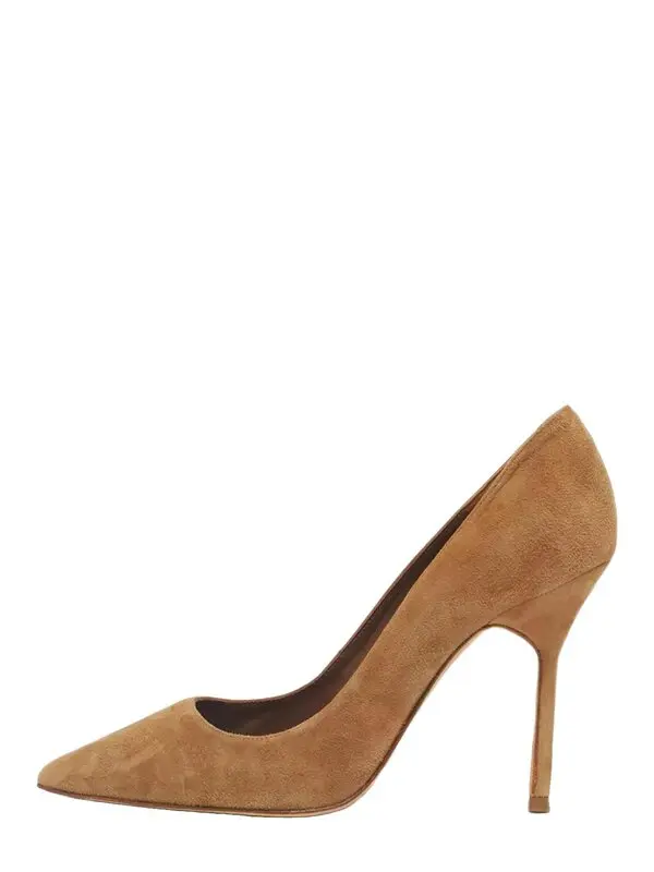 Carolina Herrera Suede Pointed-toe Pumps - Brown